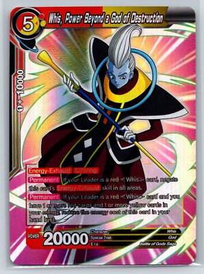 Whis, Power Beyond a God of Destruction" DBS Promo Card | eBay