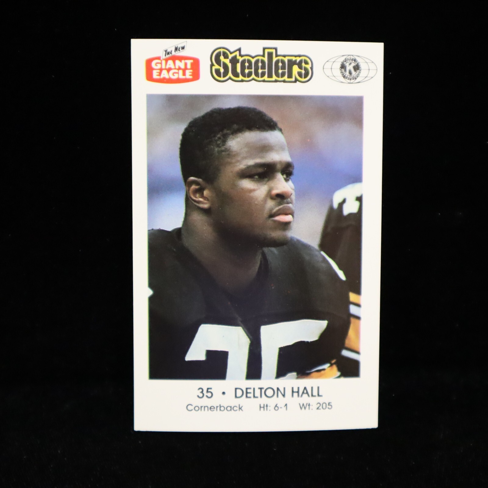 1988 Delton Hall Pittsburgh Steelers Giant Eagle Grocery Kiwanis Police ...