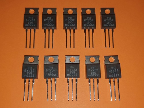 10x BYV32-150 150V / 18A Diode ultrafast Schottky Philips TO220AB | eBay
