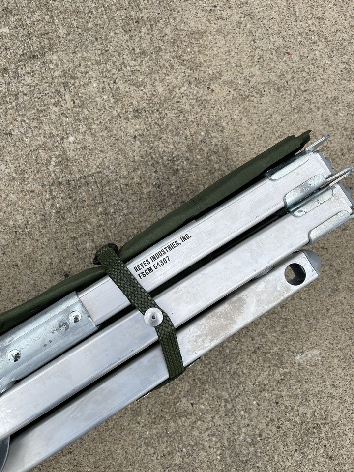 NEW USGI MILITARY CAMPING COT HEAVY DUTY FRAME SLEEPING BED OD GREEN ...