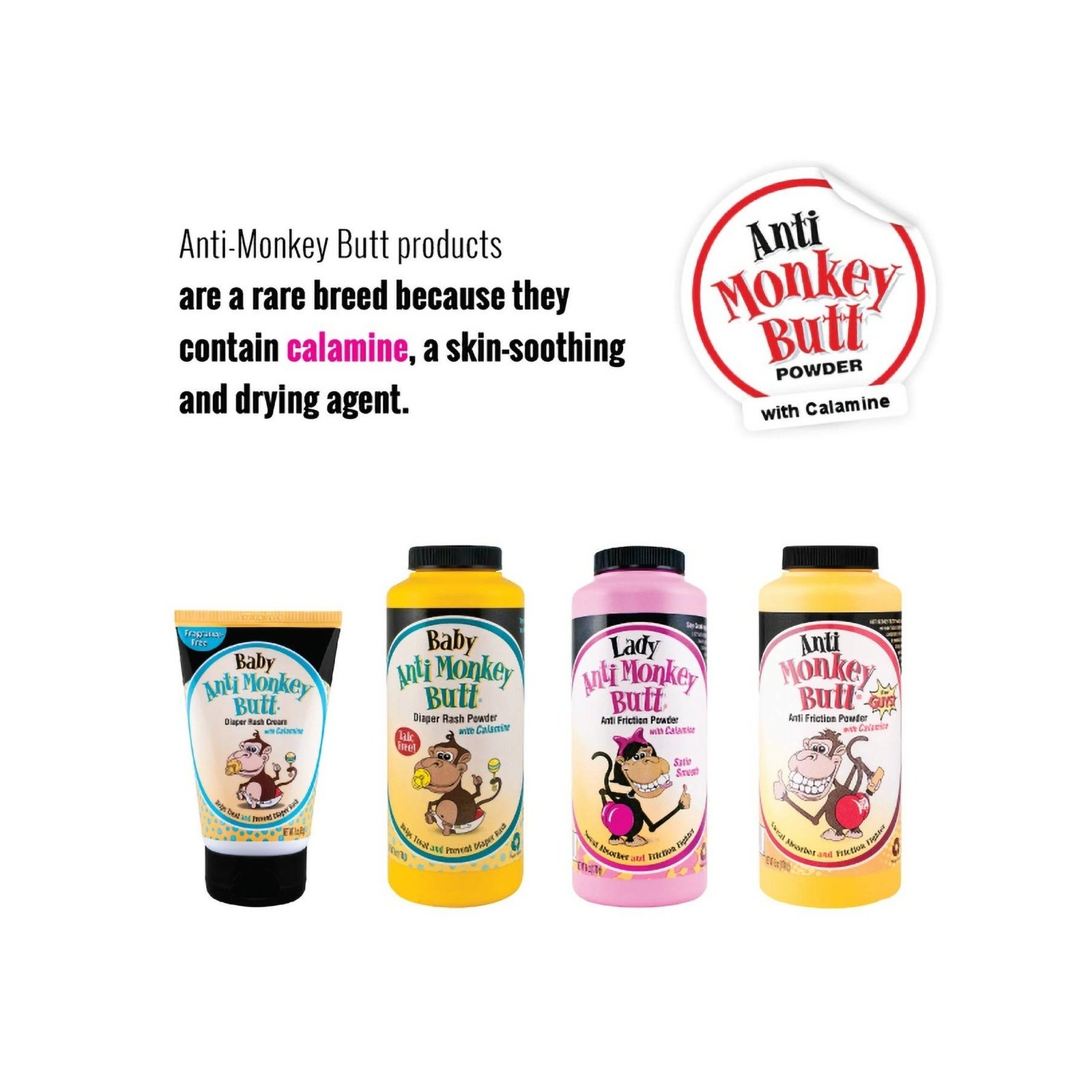 Anti Monkey Butt Men's Body Powder with Talc Fights Friction and ...