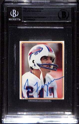 1983 Topps Stickers 30 Joe Ferguson BGS Auto Autographed BAS Authentic ...