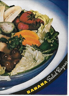 Banana Salad Bazaar Recipes Cookbook by Fruit Dispatch Company Vintage ...