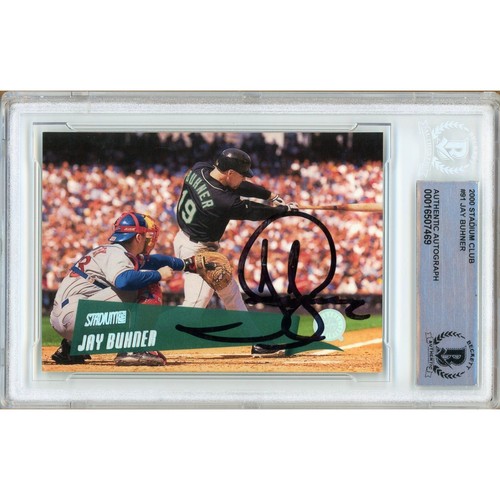 Jay Buhner Seattle Mariners Auto 2000 Stadium Club Baseball BAS ...