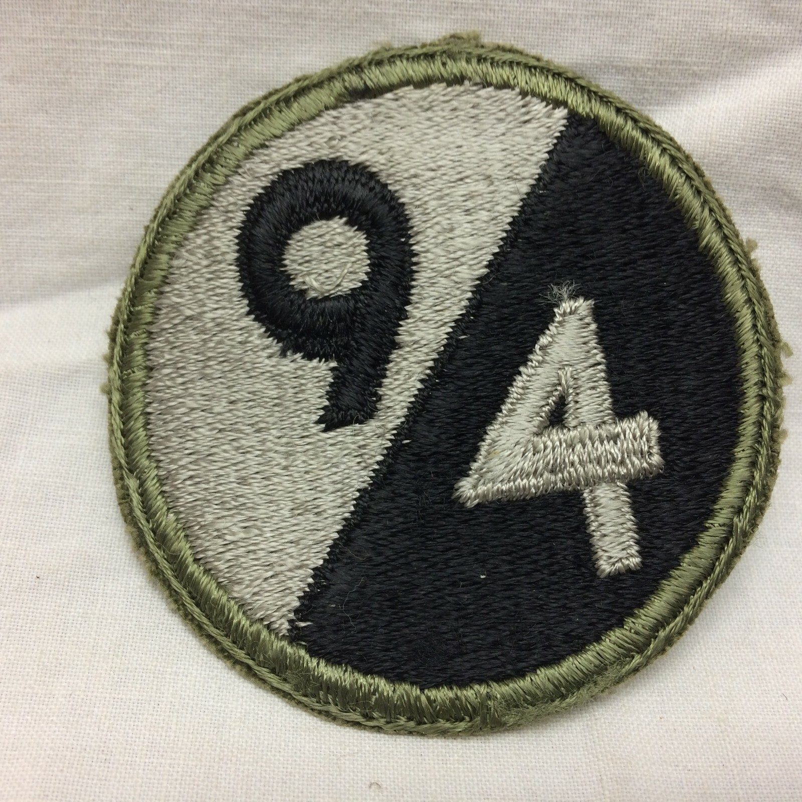 Vtg Military Patch 94th Infantry Division Emblem OD Green Border ...