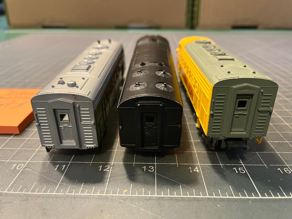 HO Train THREE Diesel Locomotive Engines Bachmann AHM & Shell Only PART ...