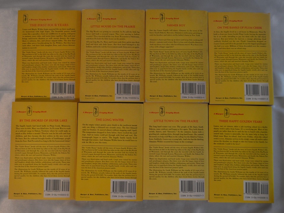 LITTLE HOUSE BOOKS Laura Ingalls Wilder's Complete Boxed Set 1971 RARE ...
