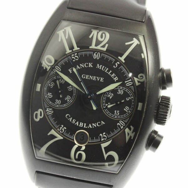 Franck Muller Casablanca Men's Black Watch with Rubber Band - 8885 C CC ...