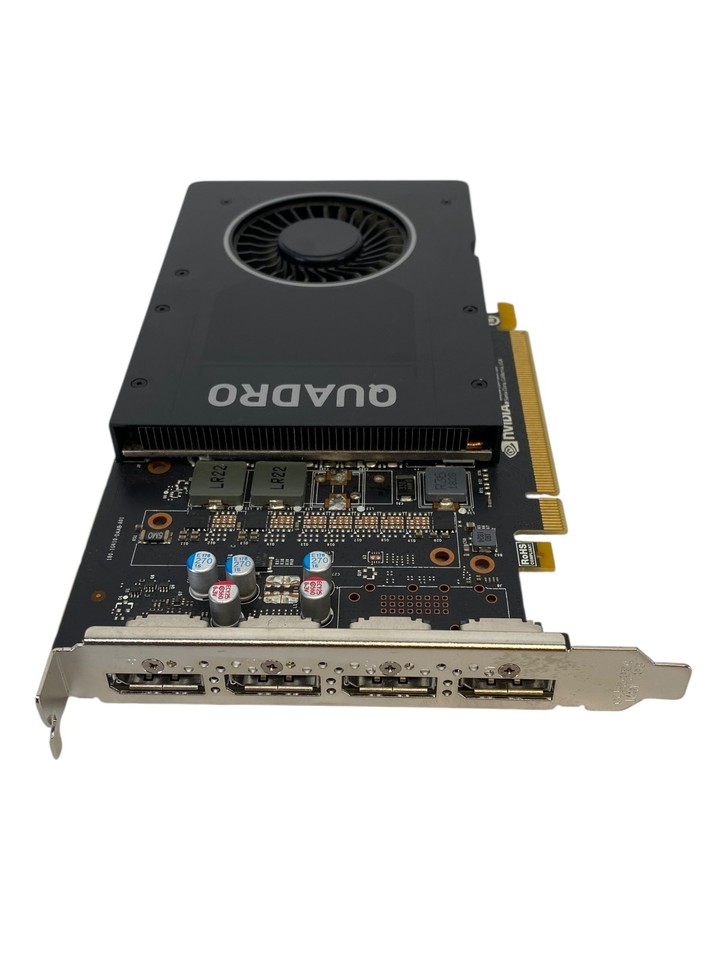 NVIDIA Quadro P2000 5GB GDDR5 Graphics Card 4x Display Port PCI Express ...