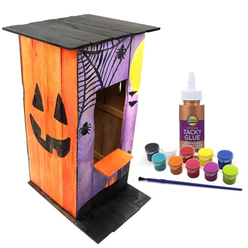 Halloween Crafts for - Haunted Birdhouse - Build and Paint Your Own ...