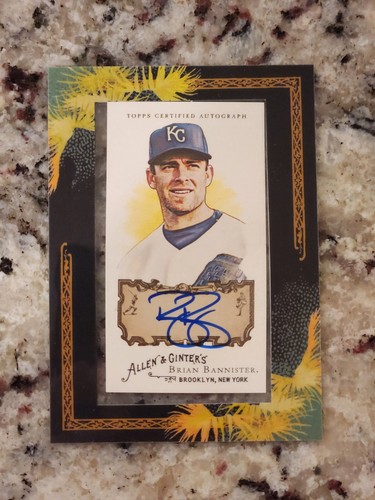 2008 Topps Allen & Ginter's - Framed Mini Autographs Brian Bannister # ...