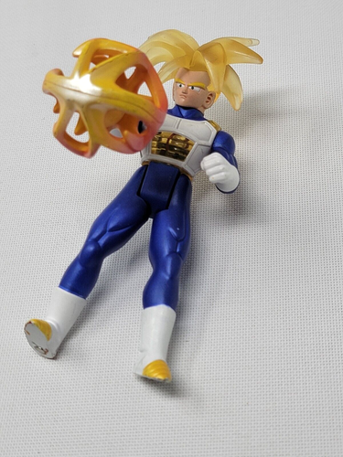 03 JAKKS Dragon Ball Z Battle Warriors SS TRUNKS Power Up Lights Sound ...