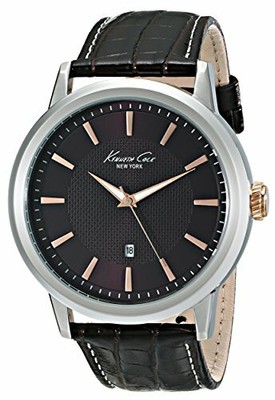 Kenneth Cole New York Modern Core Black Dial SS Quartz Mens Watch ...
