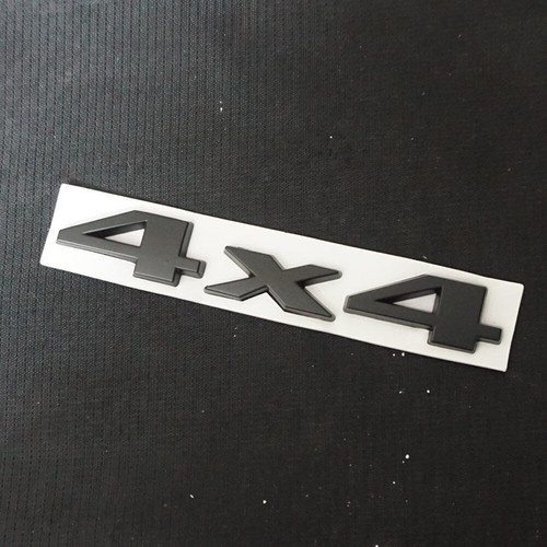 1x Matte Black 4x4 Metal Sticker Badge Emblem Decal Sport 3D SUV Pickup ...