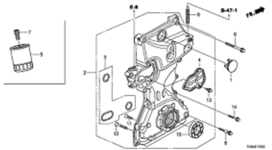 Honda Genuine OEM Front Chain Case Crank Oil Seal Accord Civic ☆ 91212 ...