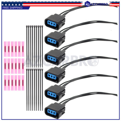6x Ignition Coil Connectors Plug Clips for Honda Accord Civic CR-V ...