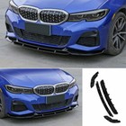 Fit For BMW 3-Series 2019-2022 G20 Black DS Front Bumper Lip Spoiler ...