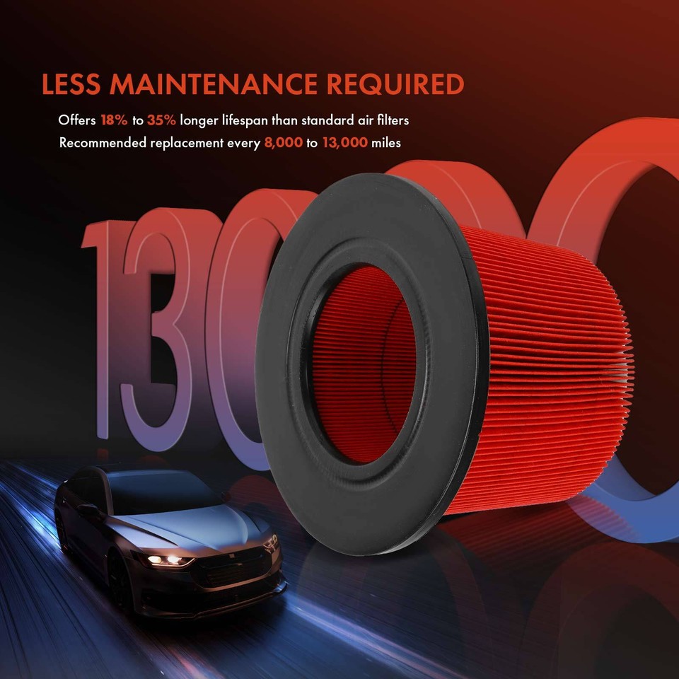 2x High Performance Engine Air Filter for Ford E-150 E-250 F-150 F-250 ...
