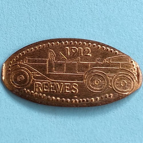 1912 REEVES Sextoauto 6-Wheeled Car Automobile Elongated Wheat Copper ...