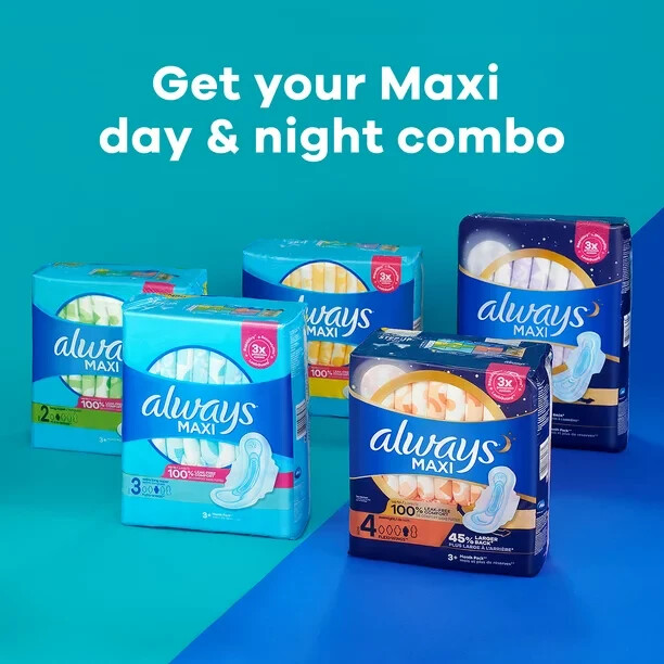 Always Maxi Pads Overnight Always Maxi Profresh Long Damenbinden (14