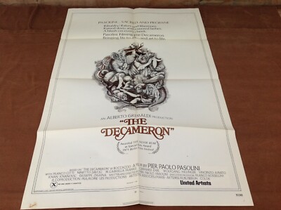 1971 The Decameron Original Movie House Full Sheet Poster - X Rated | eBay Australia