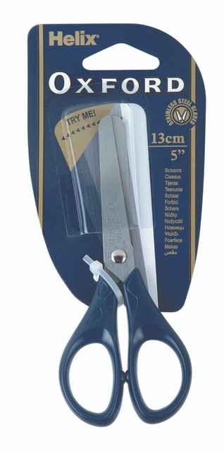 Helix Oxford 13cm Round Ended Kids Craft Scissors - Blue (464120) for ...