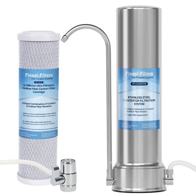 Countertop Water Filter Multi Stage Stainless Steel Countertop Filter ...