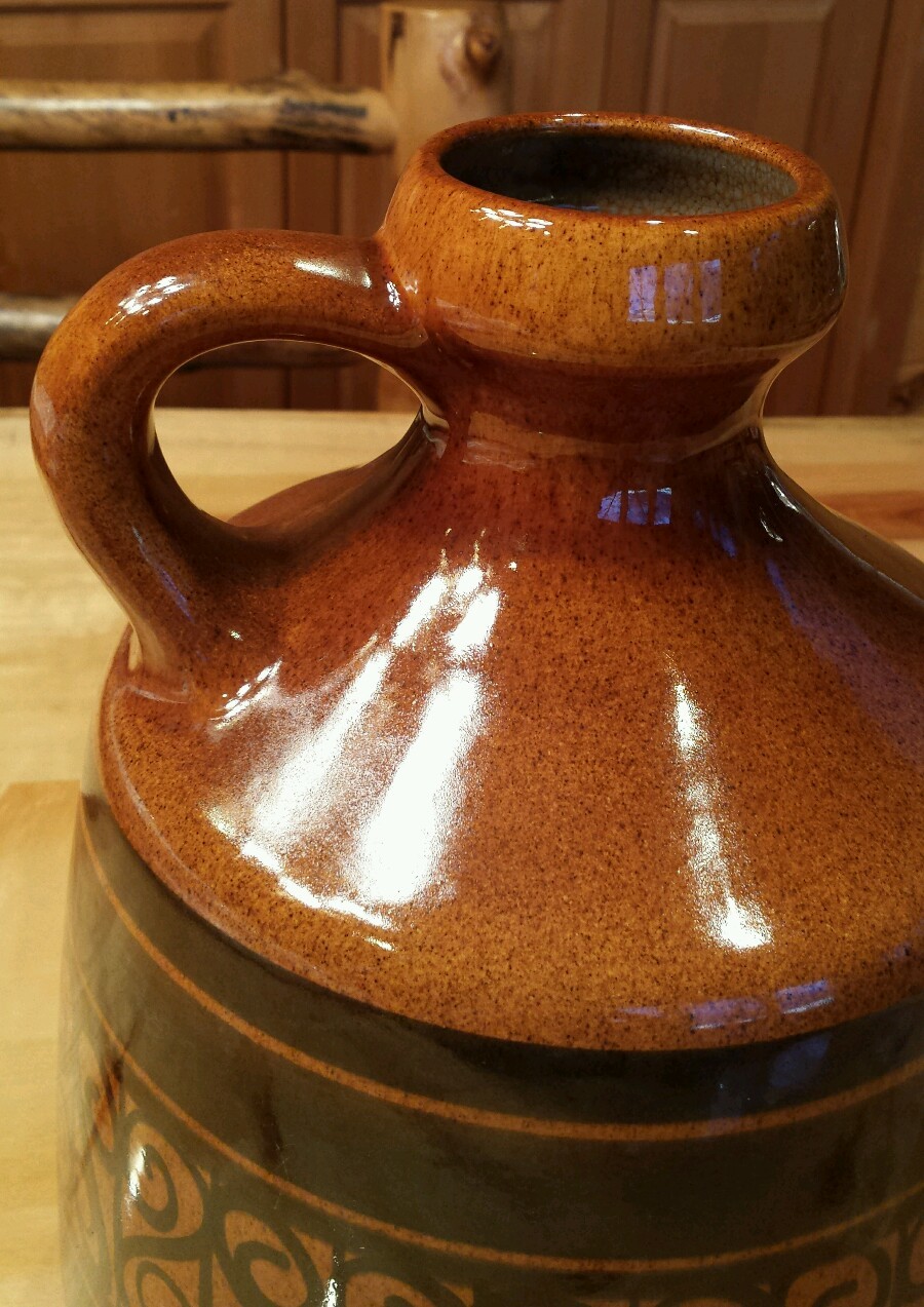 Beit Hayoster Vintage Crock Israeli Pottery Large Handmade Vase 11 X 8. ...