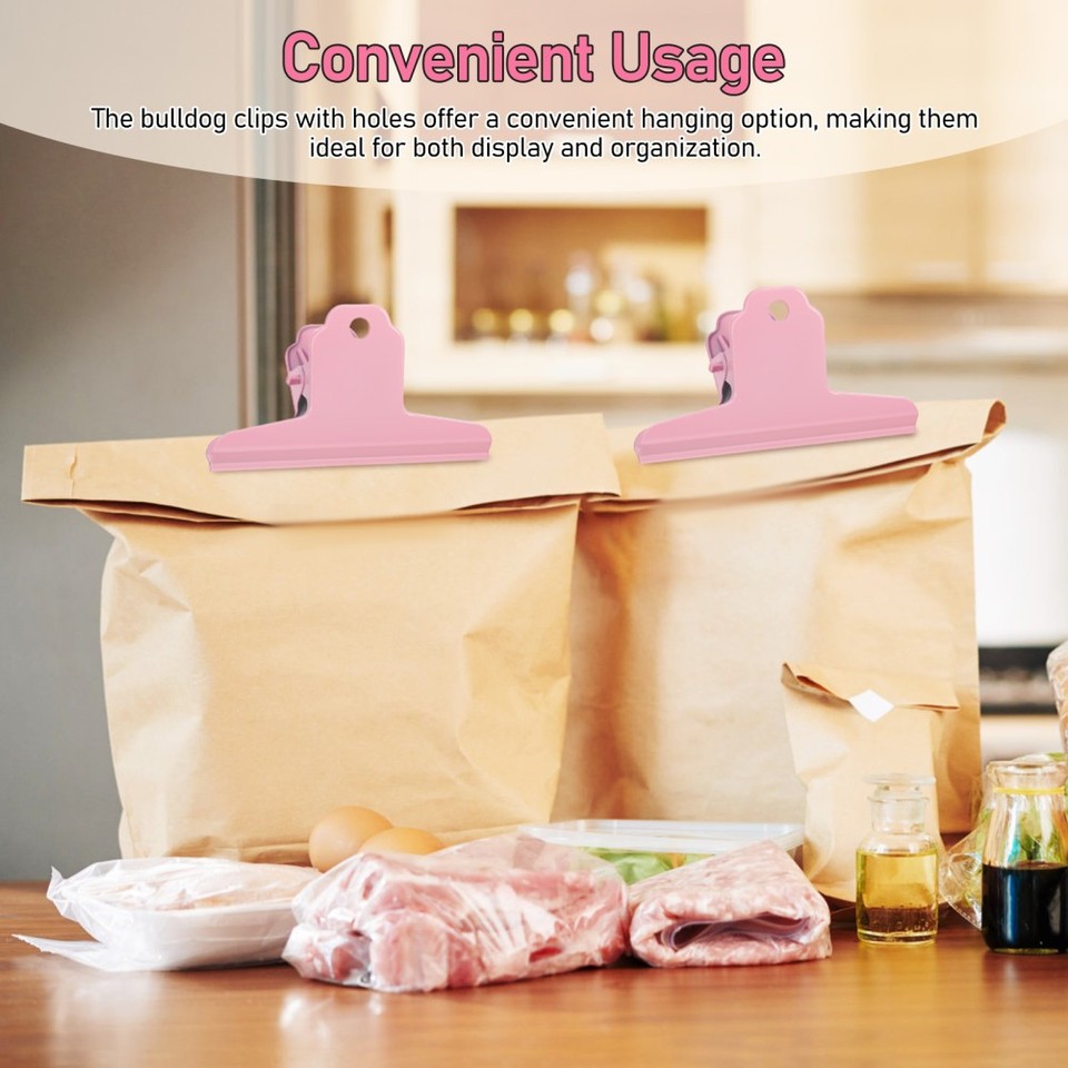 3 Pcs Bulldog Clips Metal Document File Clips Hinge Binder Paper | eBay ...