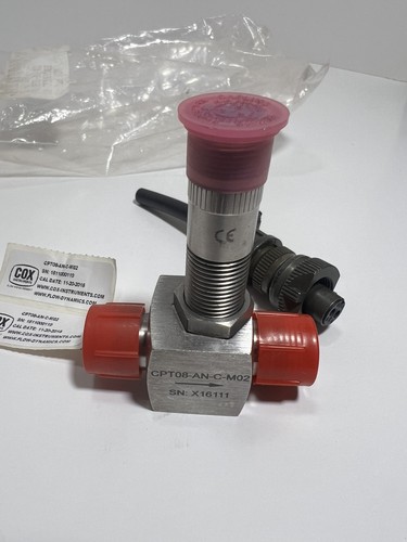 Cox Instruments Turbine Flow Meter CPT08-AN-C-M02 With Cable Connector ...