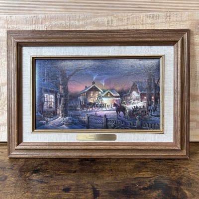 Terry Redlin Print READ Framed Collage Linen “Trimming The Tree” - No ...