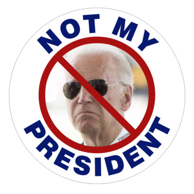 BIDEN Not My President Sticker -Election 2020 MAGA USA Truck Vinyl ...