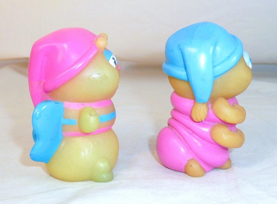 Lot 2 VTG Playskool 1986 SNUGBUG Glo-Worm Bug Friends Glowing Finger ...