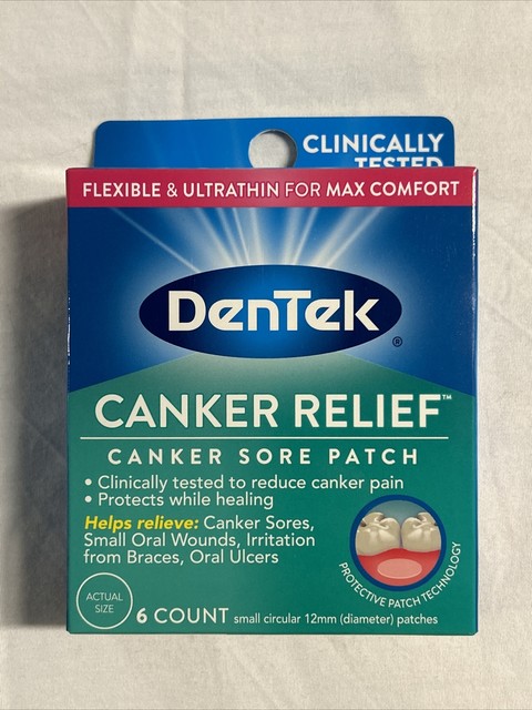 DenTek Canker Relief Canker Sore Patch 6 Count for sale online | eBay