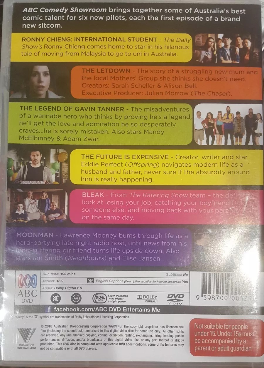 ABC COMEDY SHOWROOM RARE DVD AUSTRALIA'S BEST COMIC TALENT IN SIX NEW ...
