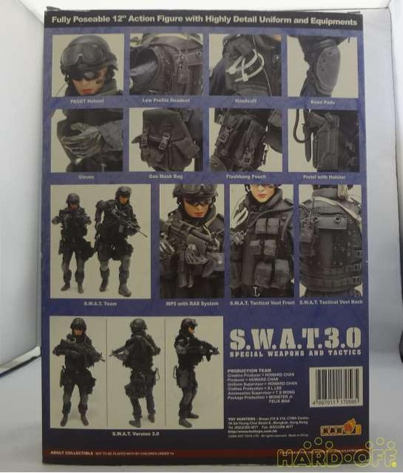 Hot Toys 1/6 LAPD SWAT S.W.A.T. 3.0 Special Weapons and tactics Female ...