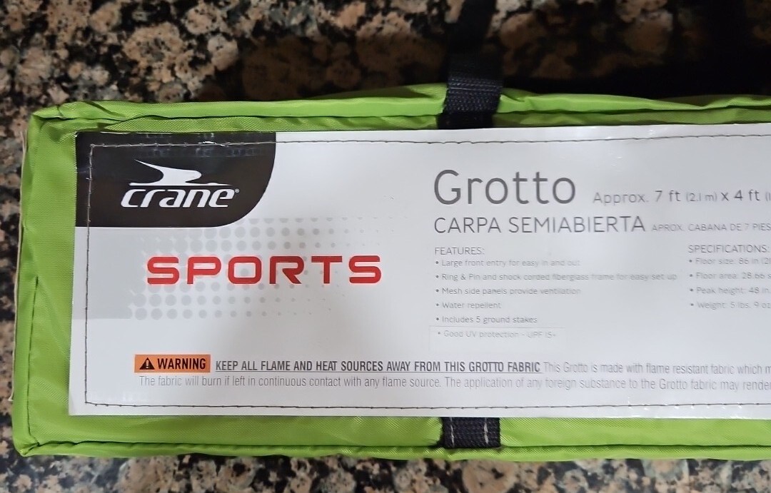 Crane Sports 7ft x 4ft Grotto Camping Gear | eBay