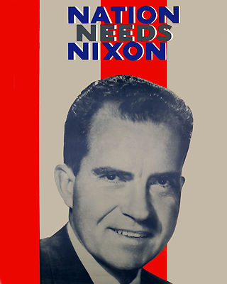 President Richard Nixon Election Poster, 8x10 Color Photo | eBay