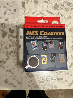Nintendo NES Classic Video Game Coasters (8) Super Mario Donkey Kong ...
