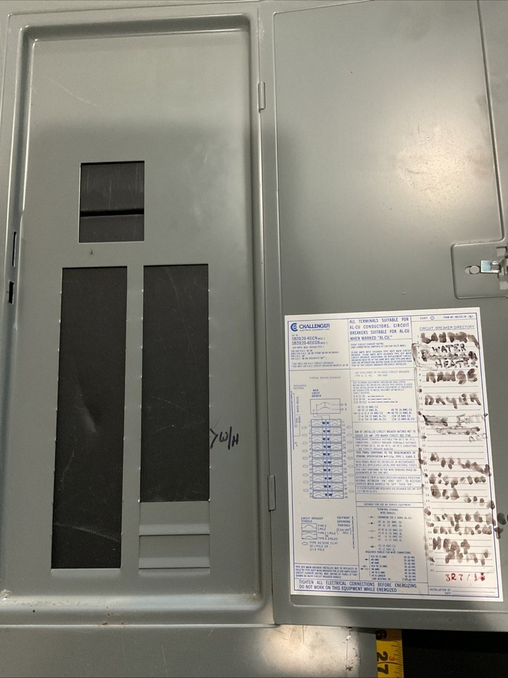 Challenger 200 Amp 20 Space Main Breaker Panel Cover | eBay