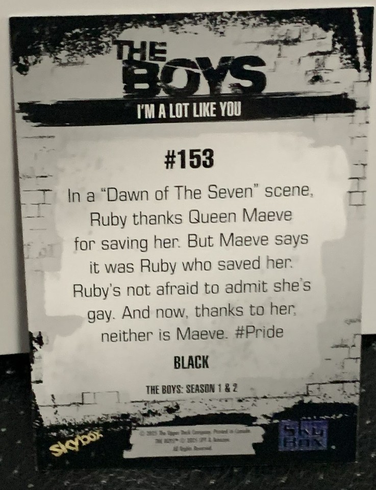 THE BOYS 2025 - BLACK SHORT PRINT #153 - QUEEN MAEVE 09/25 | eBay