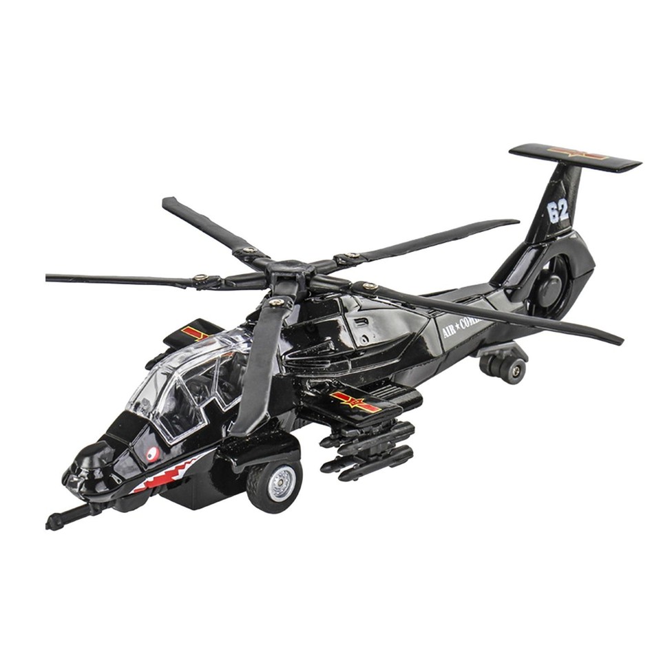 Diecast Toy Helicopter Metal Aircraft Toys Collectables Frication ...