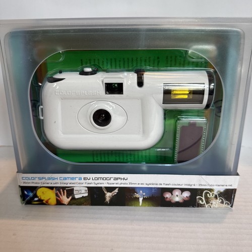 White Lomography Color Splash Camera 35mm Integrated Color Flash System ...