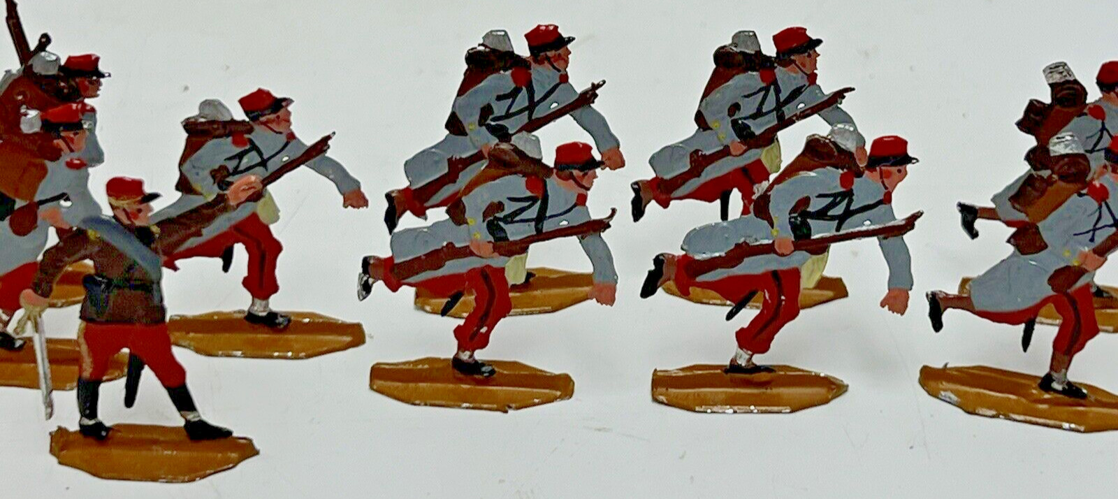 KIELER ZINNFIGUREN KILIA P939a FRENCH INFANTRY STORMING 1914 METAL ...