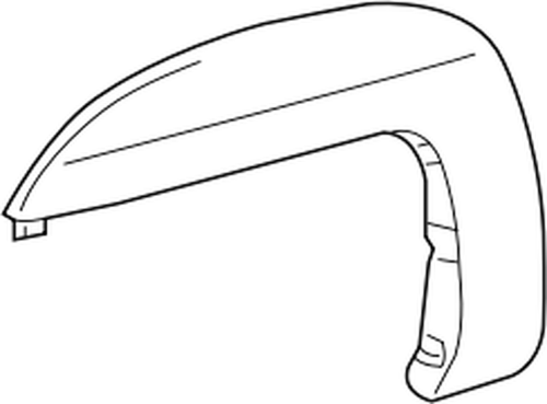 53848-35120-B0 Toyota Extension, front wheel opening or arch moulding ...