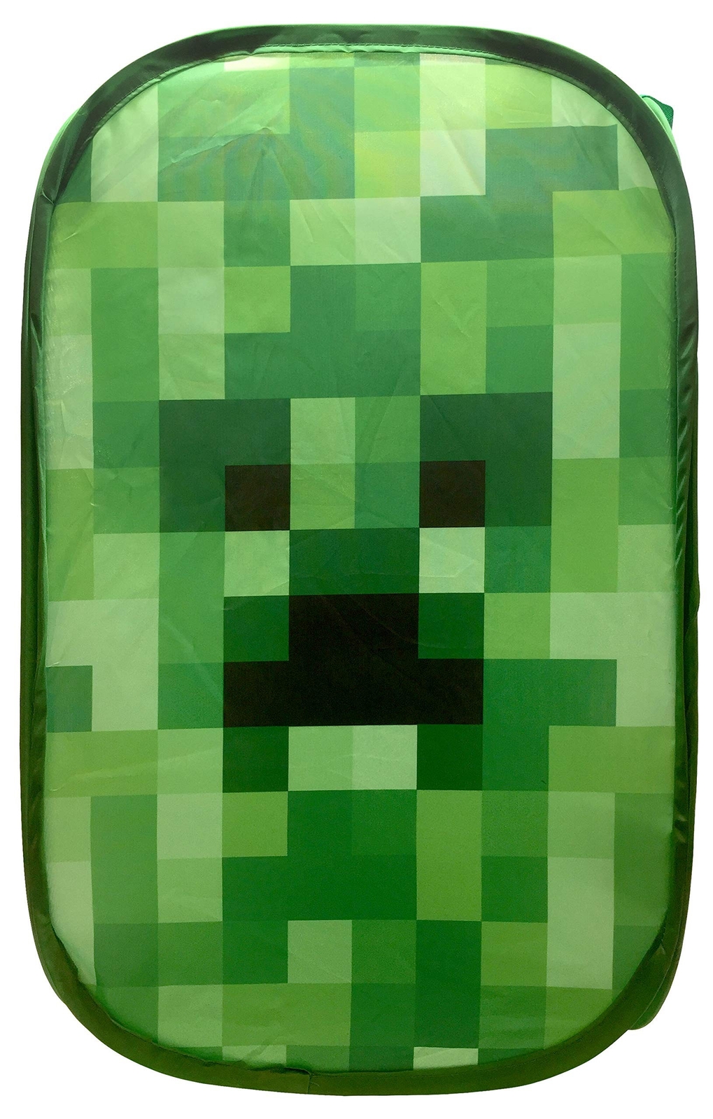 Jay Franco Minecraft Creeper Pop Up Hamper - Mesh Laundry Basket/Bag ...