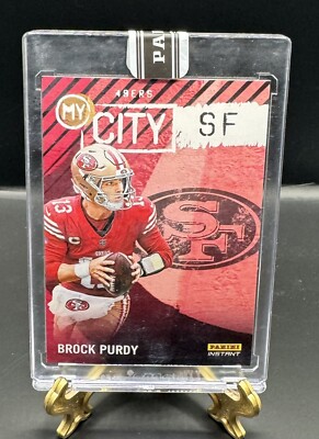 Brock Purdy 2023 Panini NFL #31 My City Football Card 49ers BLACK ...
