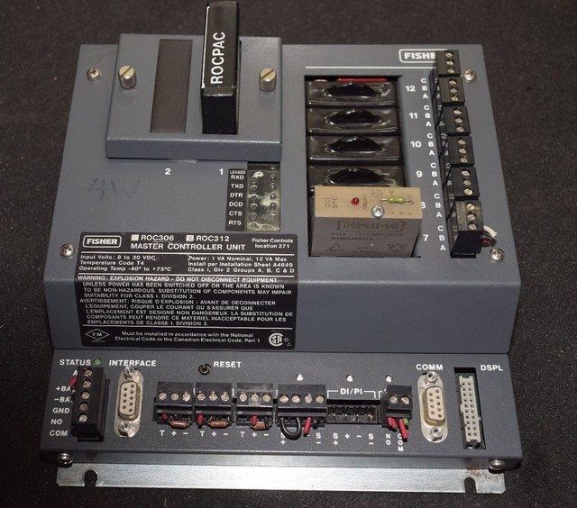 Fisher Rosemount Roc-312 W10915x0012 Master Controller Remote Operating ...