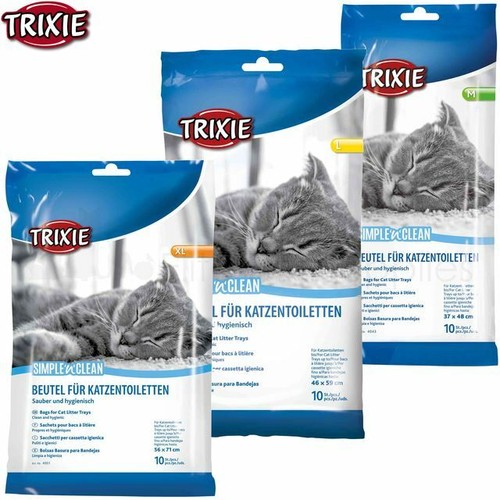 Trixie Simple'n'Clean Bags for Cat Litter Trays Box Disposable M L or ...