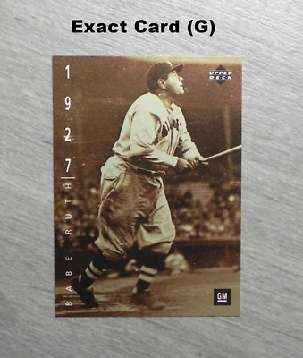 Babe Ruth 1994 Upper Deck GM Card #8 Ken Burns The American Epic _ Card ...